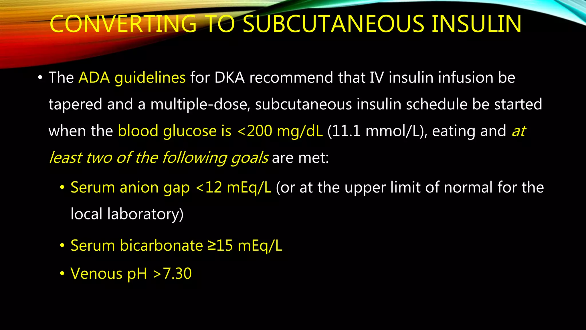 Management of diabetic ketoacidosis | PPTX