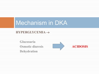 Management of diabetic ketoacidosis dka | PPTX