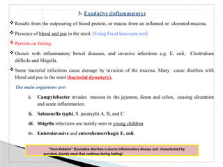 Management of Diarrhea in adult with pharmacotherapay | PPTX