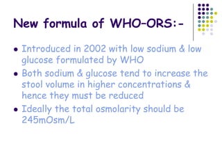 Management of diarrhoea in child & pregnant women | PPTX