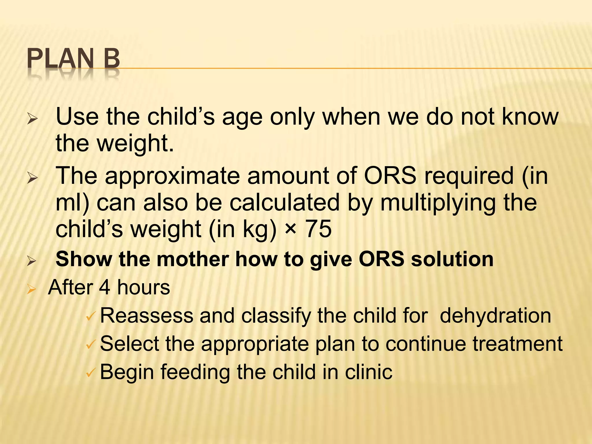 Management of diarrhoea | PPTX