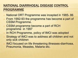 Management of diarrhoea | PPTX