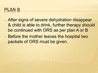 Management of diarrhoea | PPTX