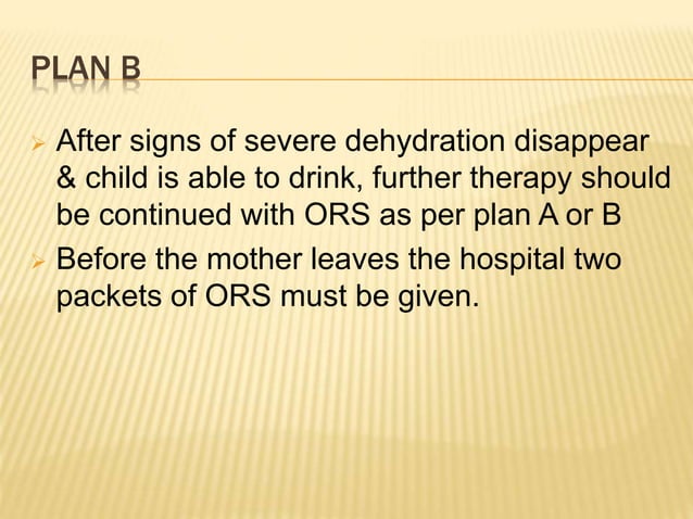 Management of diarrhoea | PPTX