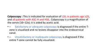 Management of diseases of cervix | PPT