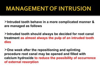 Management of displaced tooth | PPT