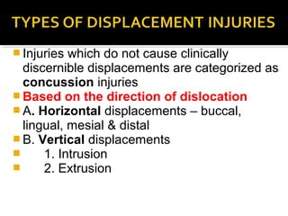 Management of displaced tooth | PPT
