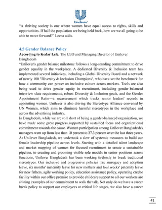 Management of diversity in unilever bangladesh ltd | PDF