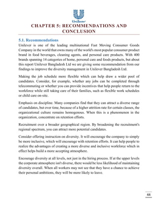 Management of diversity in unilever bangladesh ltd | PDF