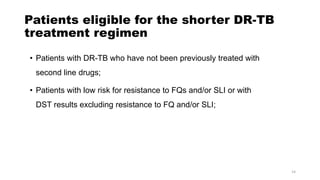 Management of DR-TB | PPTX