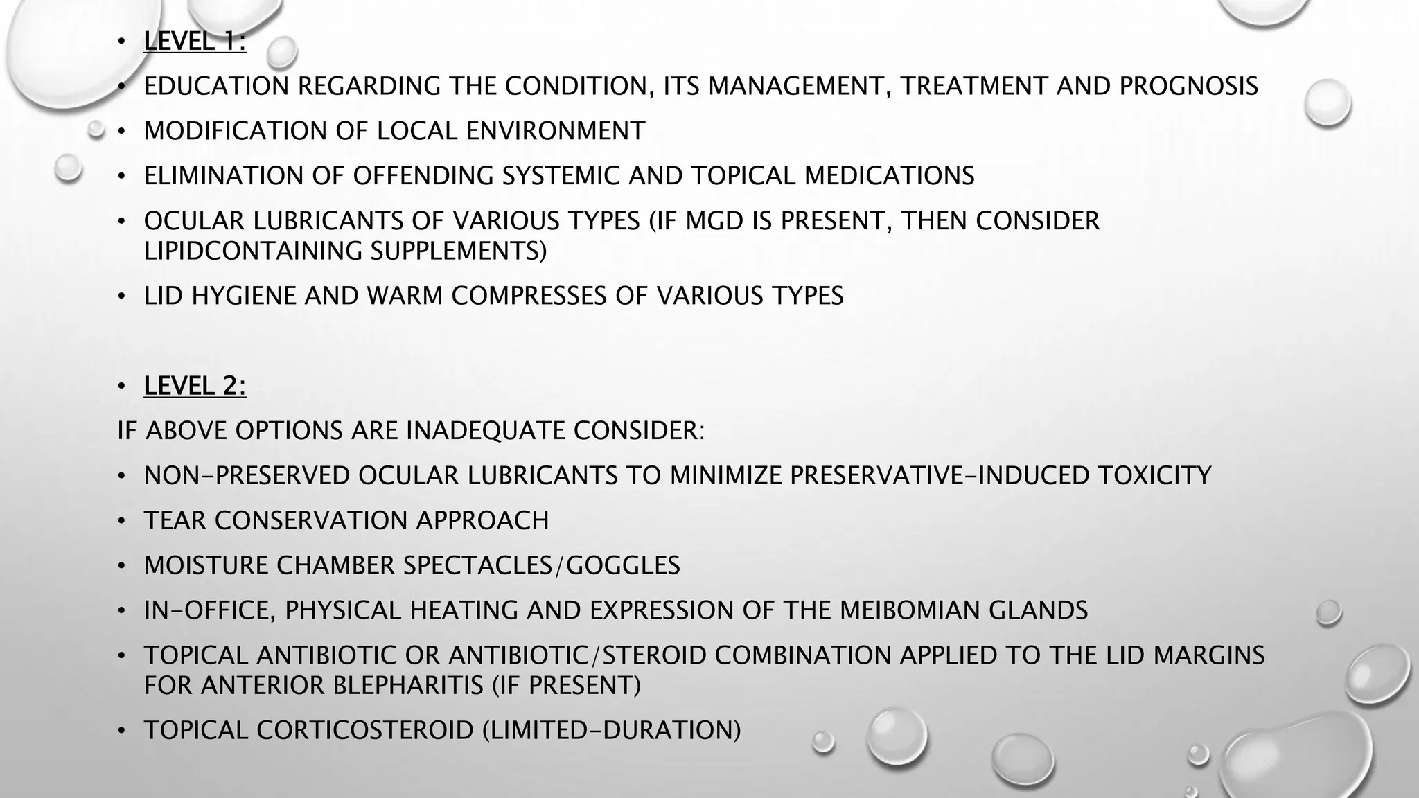 Management of dry eyes | PPTX