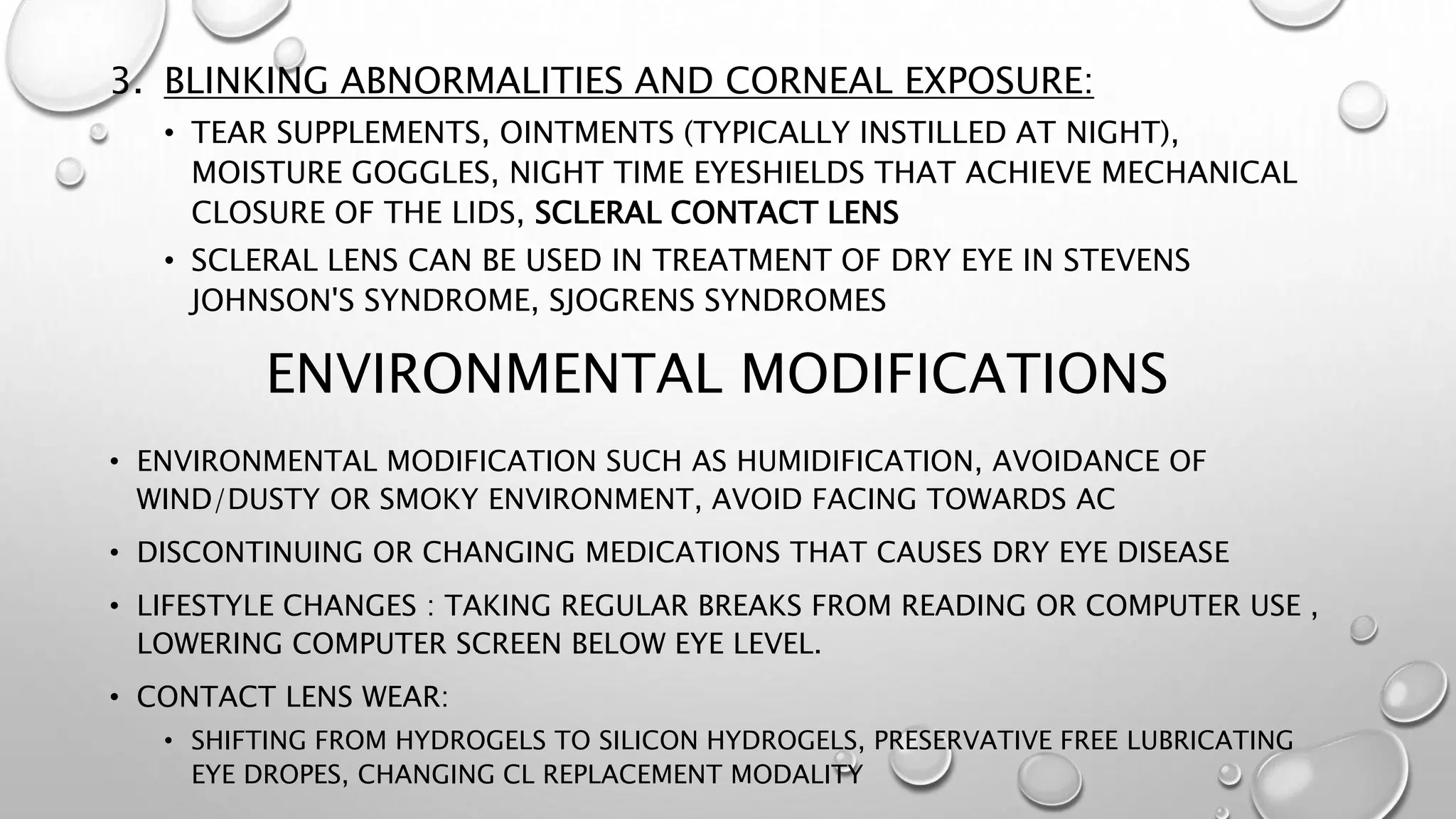 Management of dry eyes | PPTX