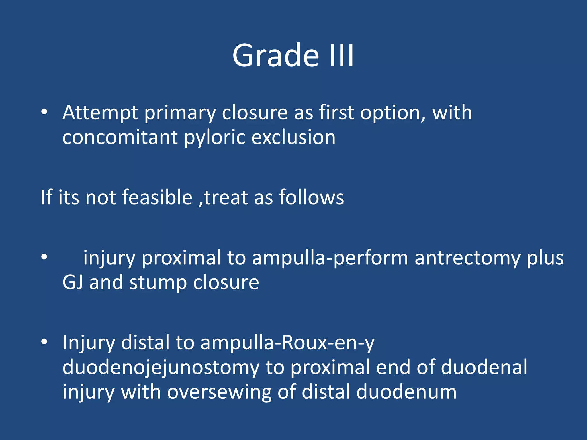 Management of duodenal trauma | PPTX