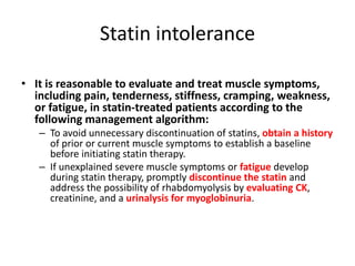 Management of dyslipidemia | PPTX