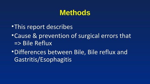 Understanding, Prevention & Treatment Of Symptomatic Bile Reflux | PPT ...