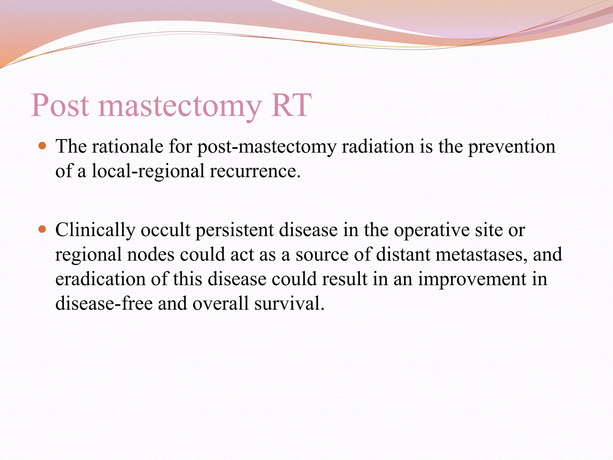 Management of Early breast cancer | PPTX