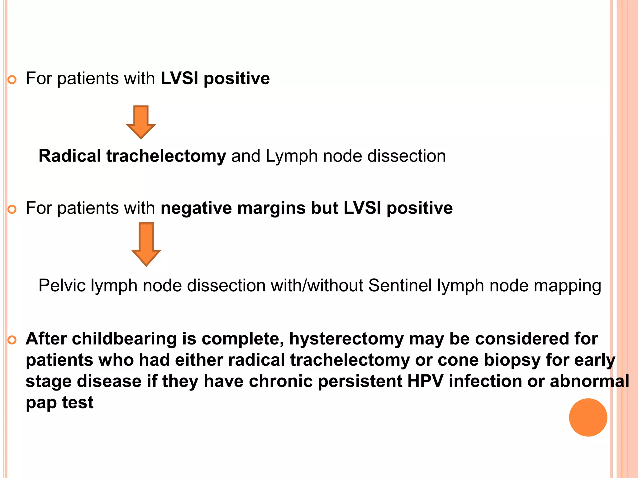 Management of Early Stage Carcinoma Cervix | PPTX