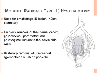 Management of Early Stage Carcinoma Cervix | PPTX