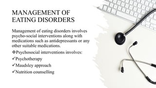 Management of Eating Disorders.pdf(psycho social interventions) | PDF