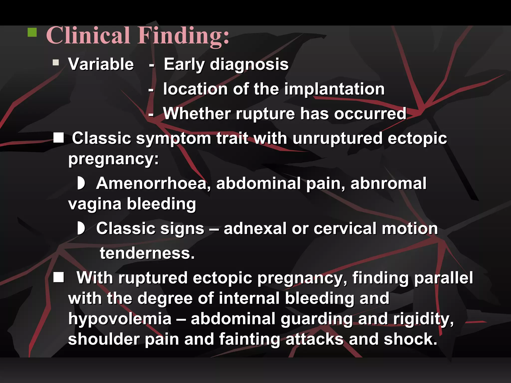 Management of ectopic pregnancy | PPT