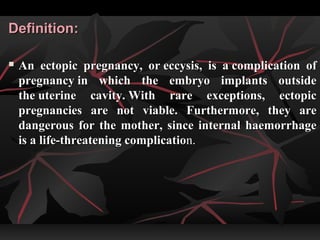 Management of ectopic pregnancy | PPT