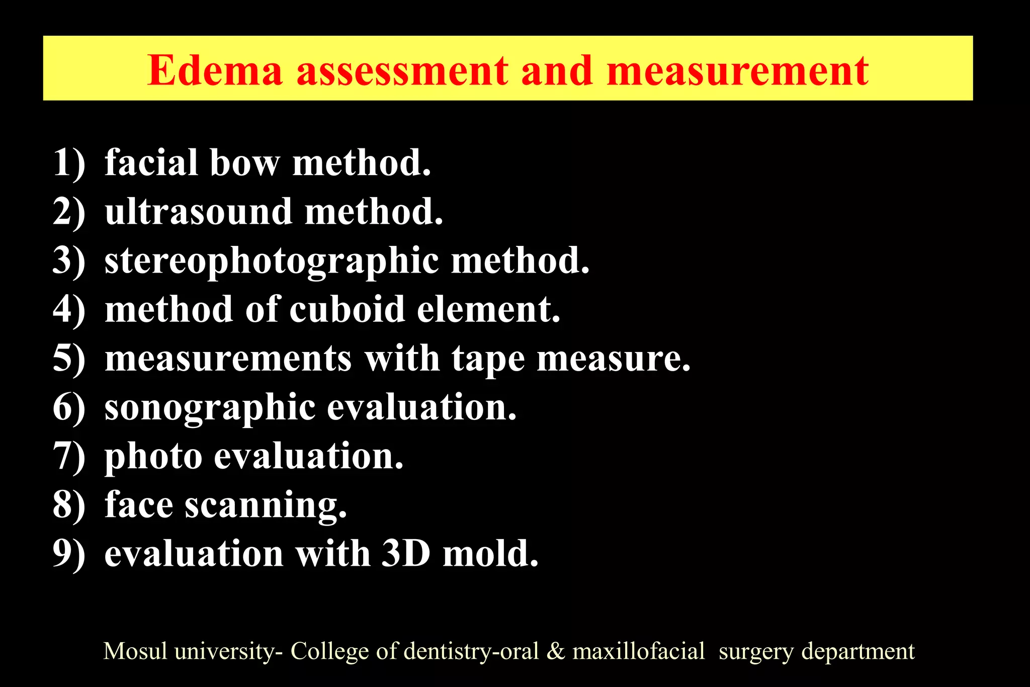 Management of edema in oral and maxillofacial surgery | PDF