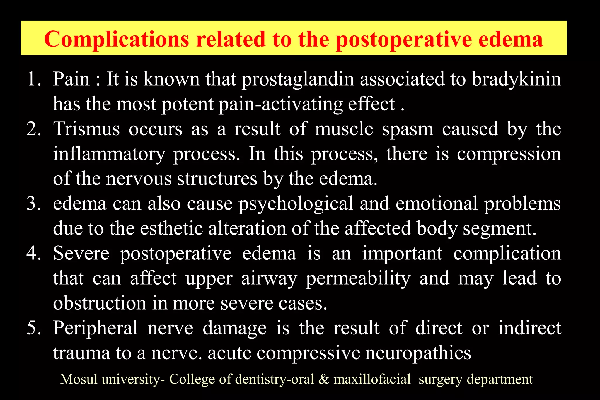 Management of edema in oral and maxillofacial surgery | PDF