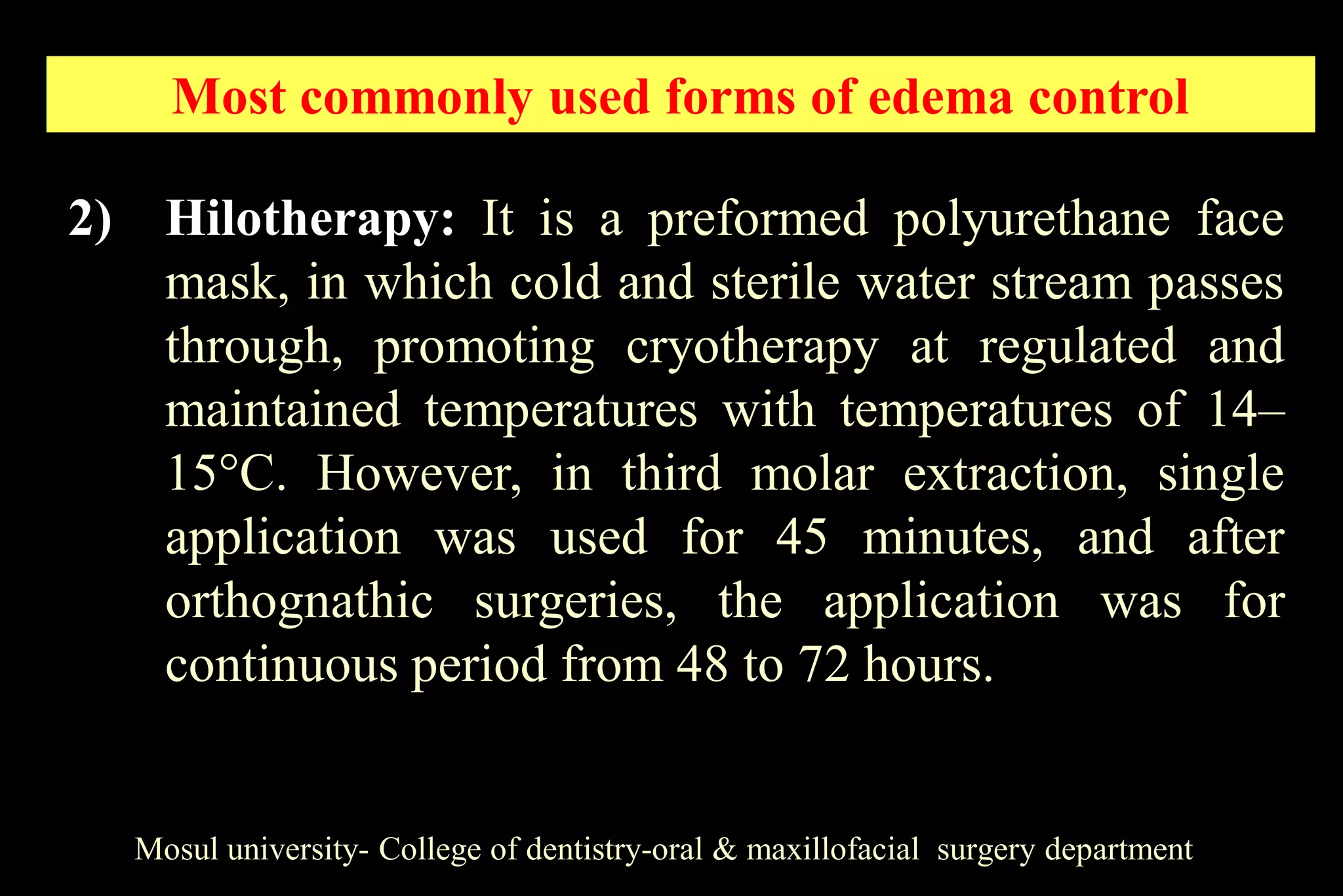 Management of edema in oral and maxillofacial surgery | PDF