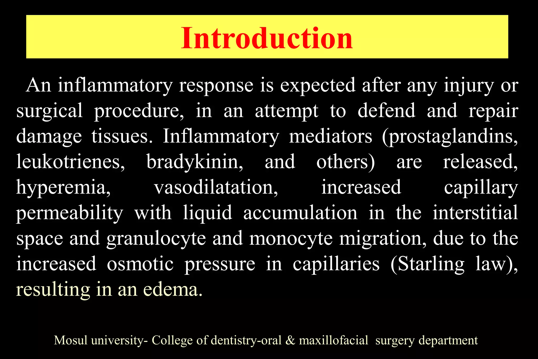 Management of edema in oral and maxillofacial surgery | PDF