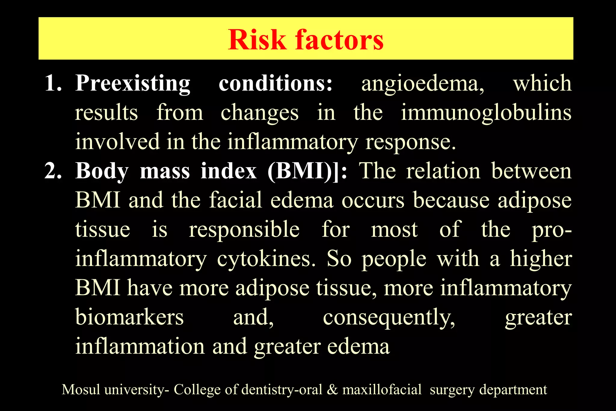Management of edema in oral and maxillofacial surgery | PDF