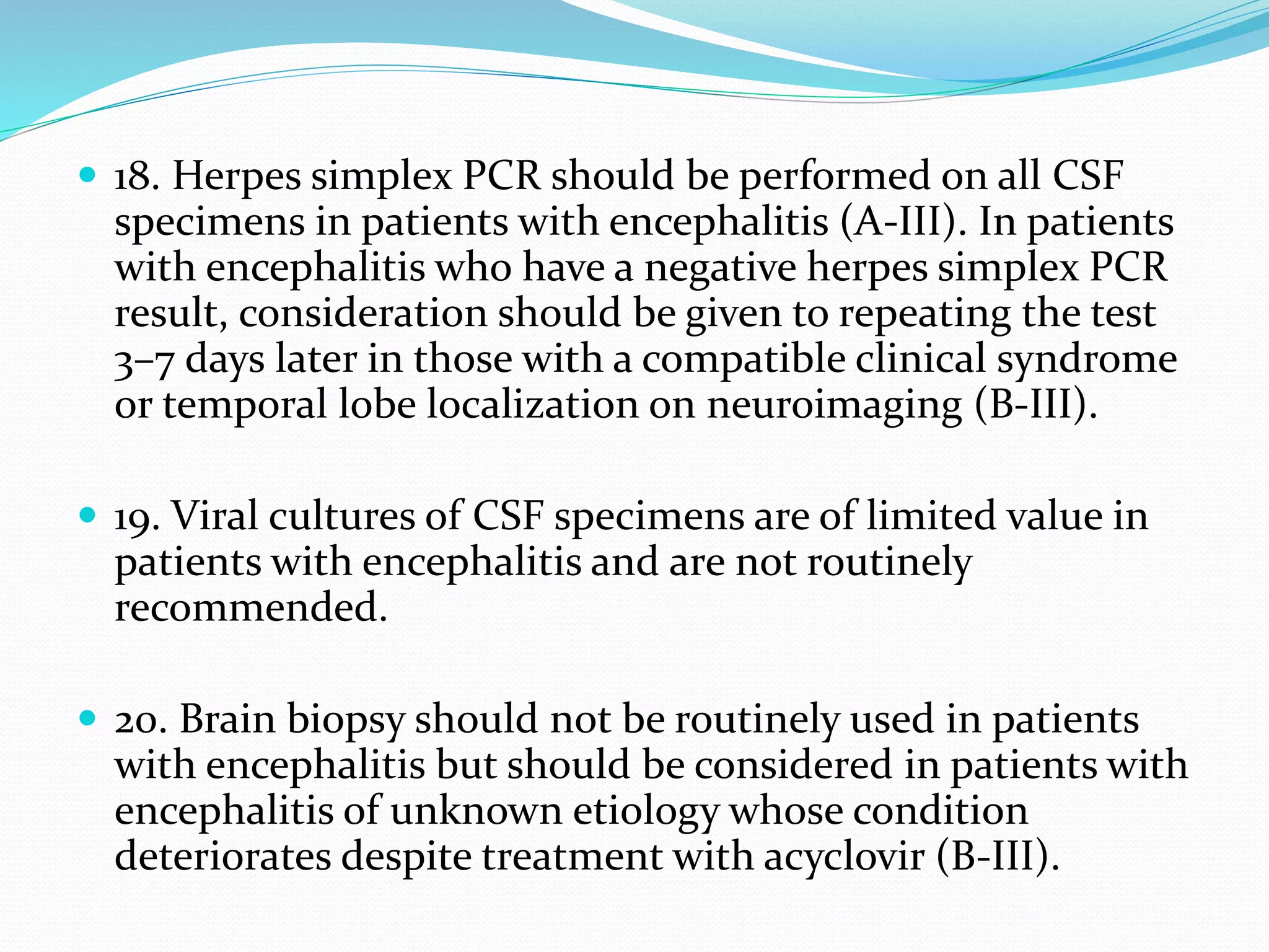 Management of encephalitis | PPTX