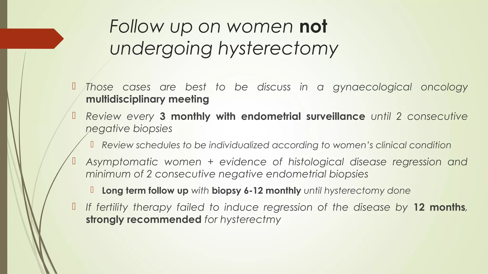 Management of endometrial hyperplasia | PPT