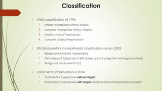Management of endometrial hyperplasia | PPT