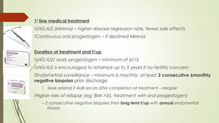 Management of endometrial hyperplasia | PPT
