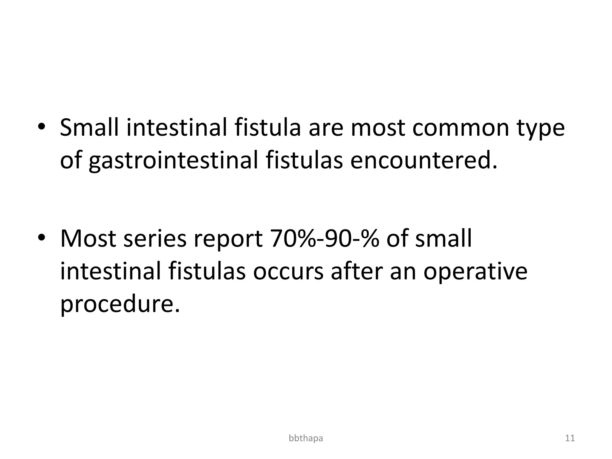 Management of enterocutaneous fistula | PPTX
