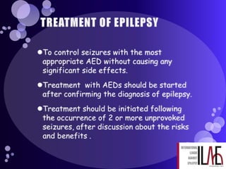 Management of epilepsy | PPTX