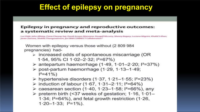 Management of Epilepsy in Pregnancy 2020.pptx | Pregnancy ...