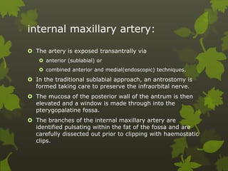 Management of epistaxis | PPTX