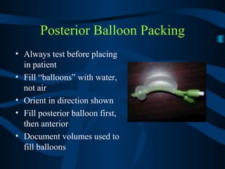 Management Of Epistaxis Goal Is Control | PPT