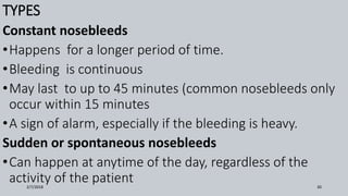 Management of epistaxis in primary care | PPTX