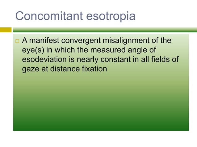 Management of esotropia.ppt
