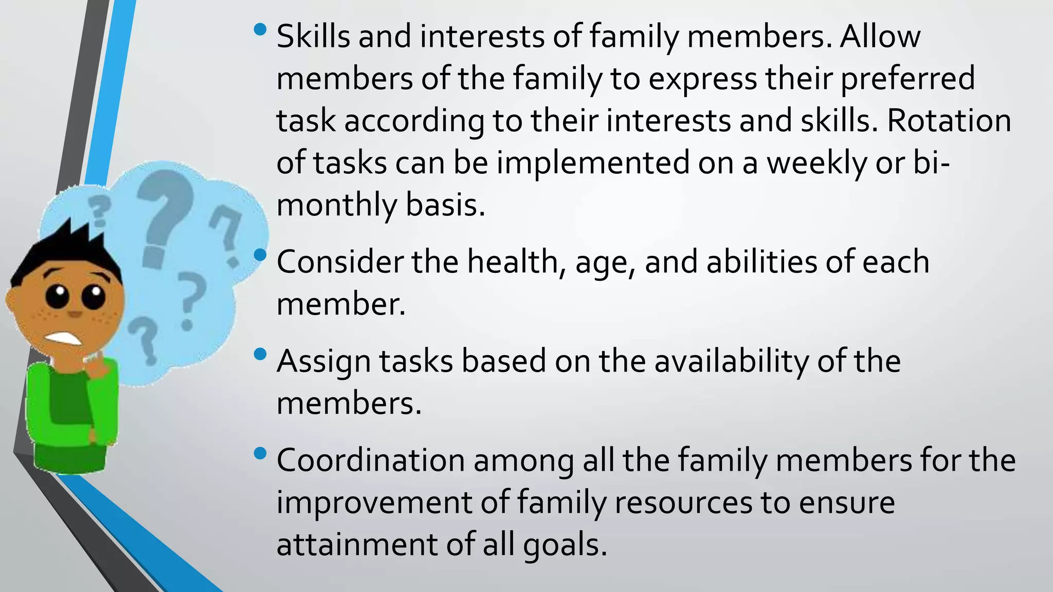 Management of family resources | PPTX