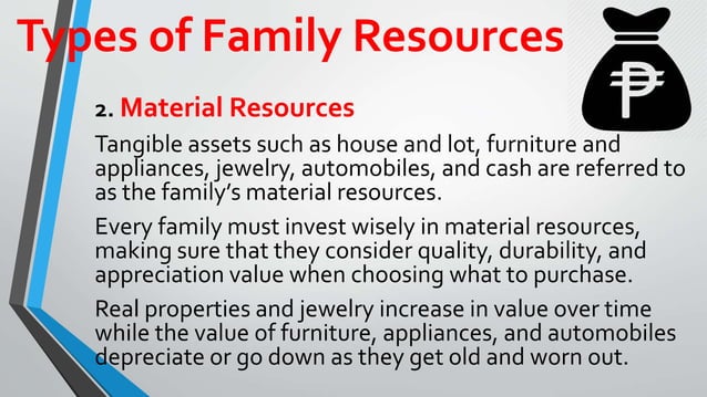 Management of family resources | PPTX | Parenting | Family and ...