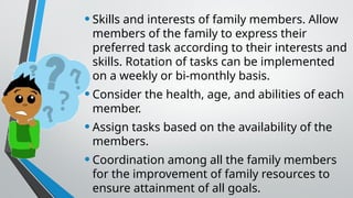 management of familyresources.pptx grade 6 | PPTX