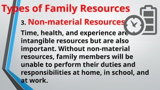 management of familyresources.pptx grade 6 | PPTX