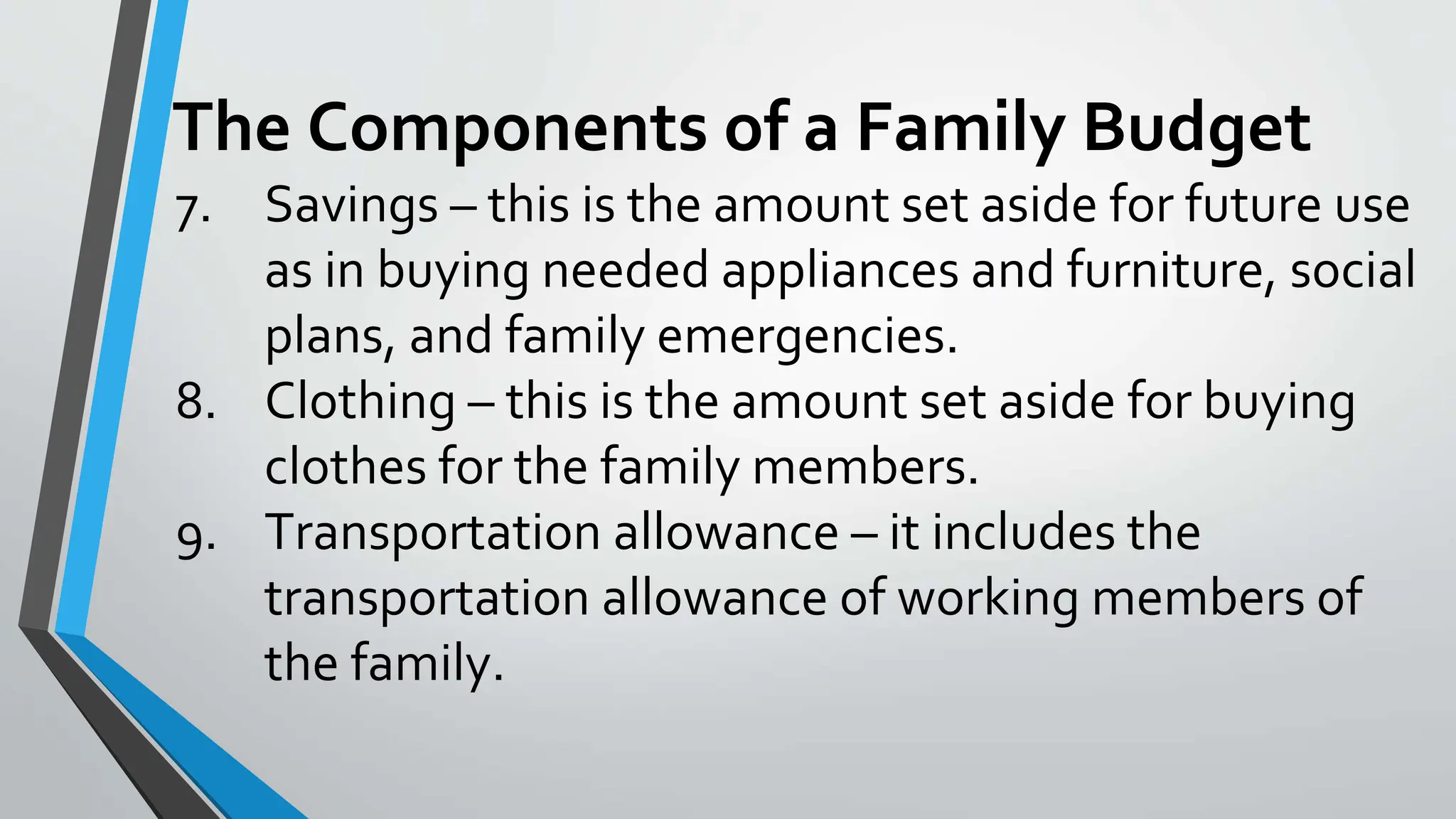 Management of Family Resources - Grade 6 | PPTX