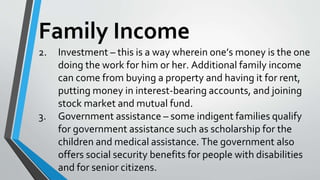 Management of Family Resources - Grade 6 | PPTX