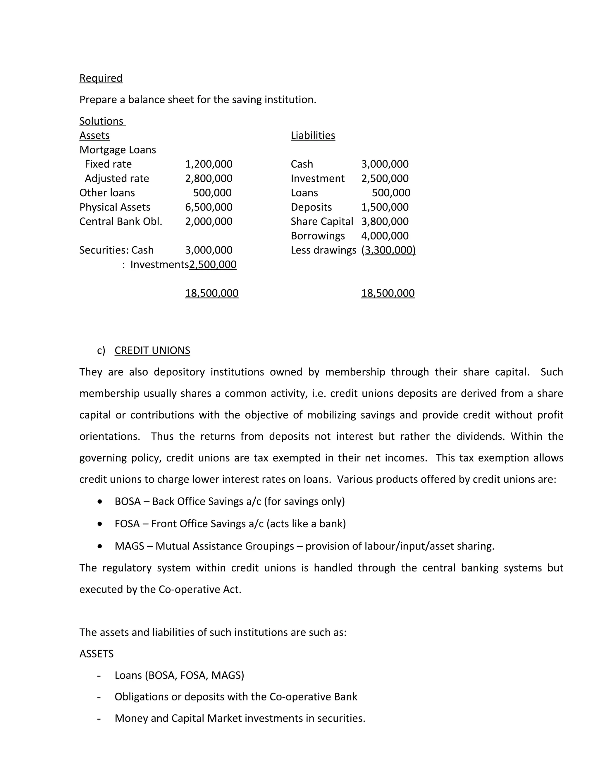 Management of financial institutions | RTF