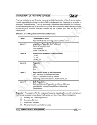 Management of financial services | PDF