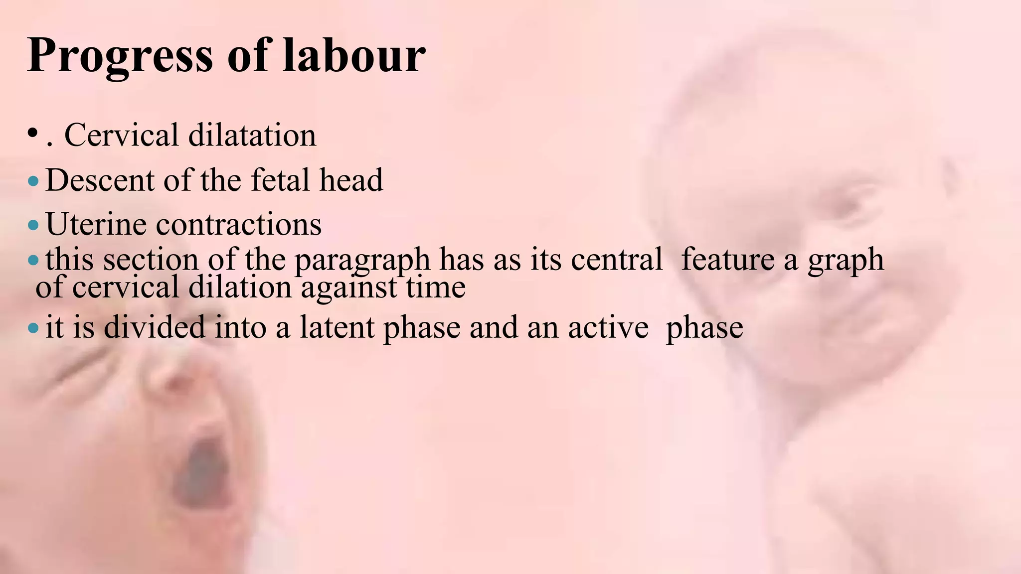 Management of first stage labour | PPTX